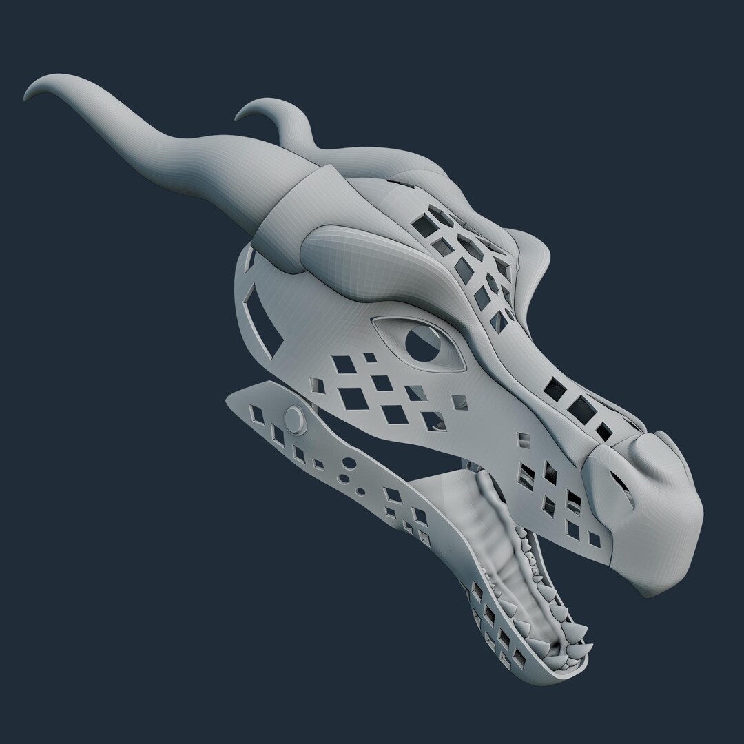 3D Print File (STL) Skywing Fursuit Head Base V2 - Etsy