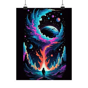 Space Art Cosmic Poster - Etsy