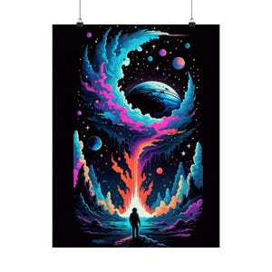 Space Art Cosmic Poster - Etsy