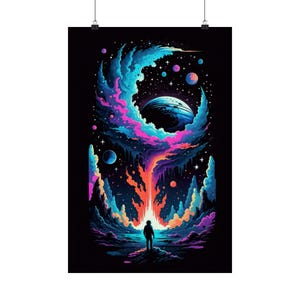 Space Art Cosmic Poster - Etsy