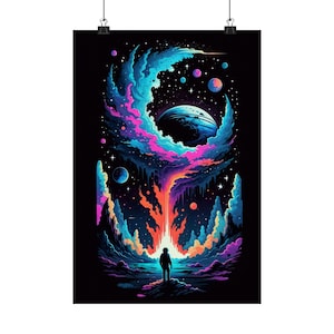 Space Art Cosmic Poster - Etsy