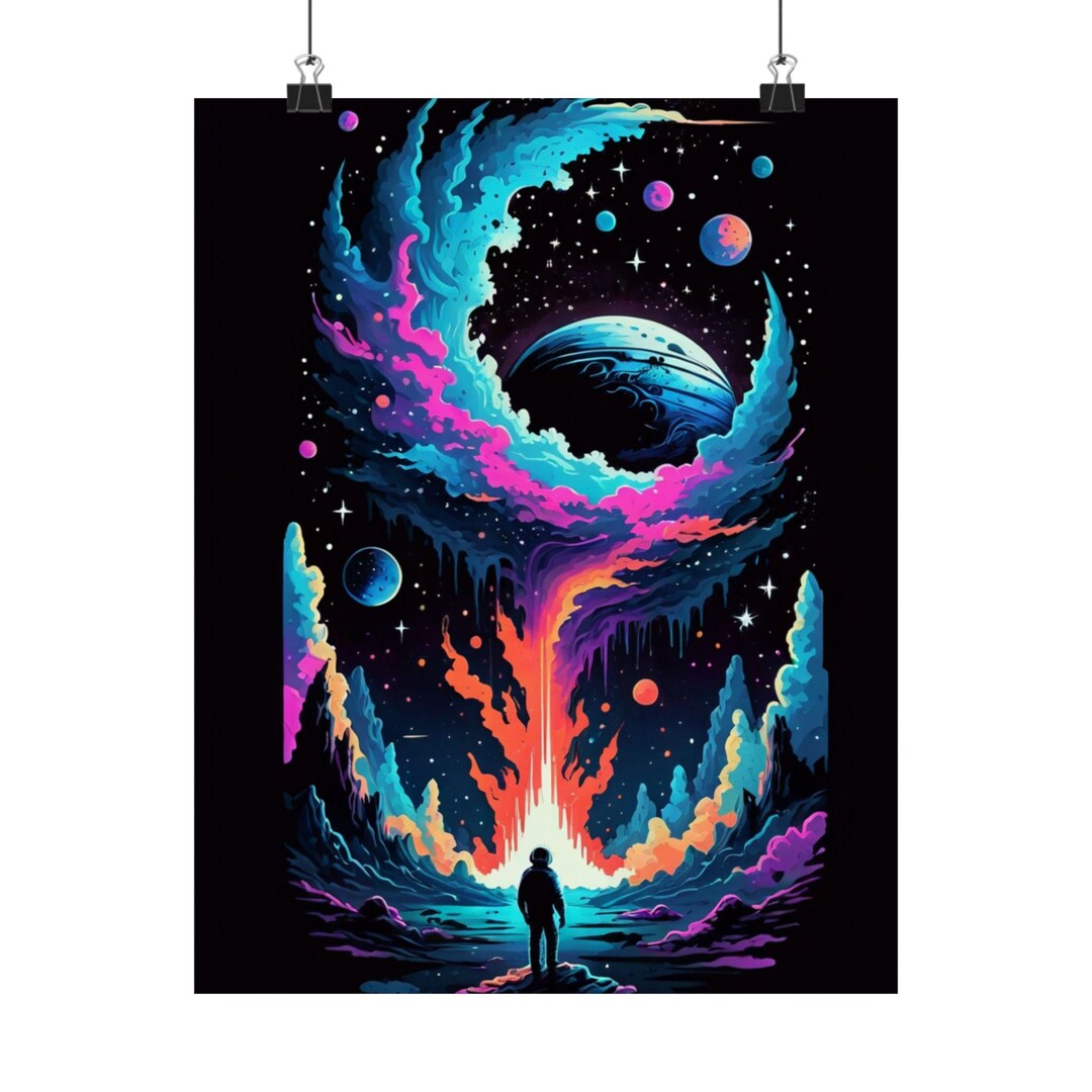 Space Art Cosmic Poster - Etsy