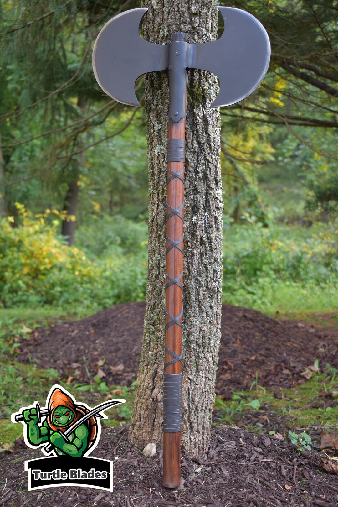 Handmade Viking Axe: 33" Carbon Steel Double Headed Battle Axe - Etsy