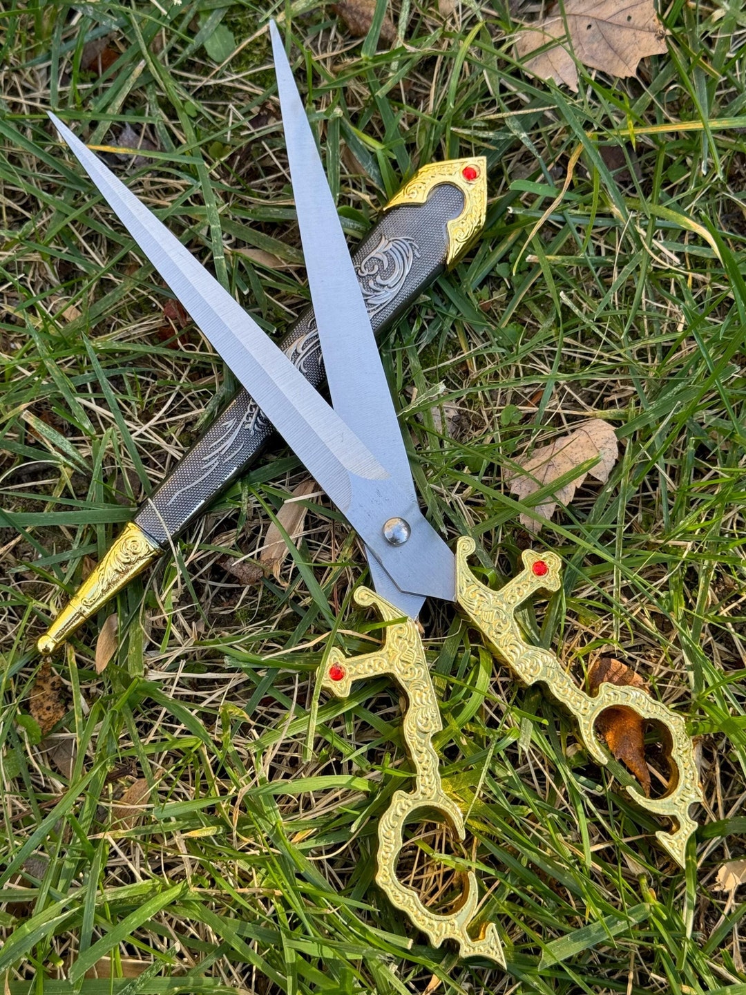 Historical Gorgeous Scissor With Sheath, Bodice Dagger Scissor ...