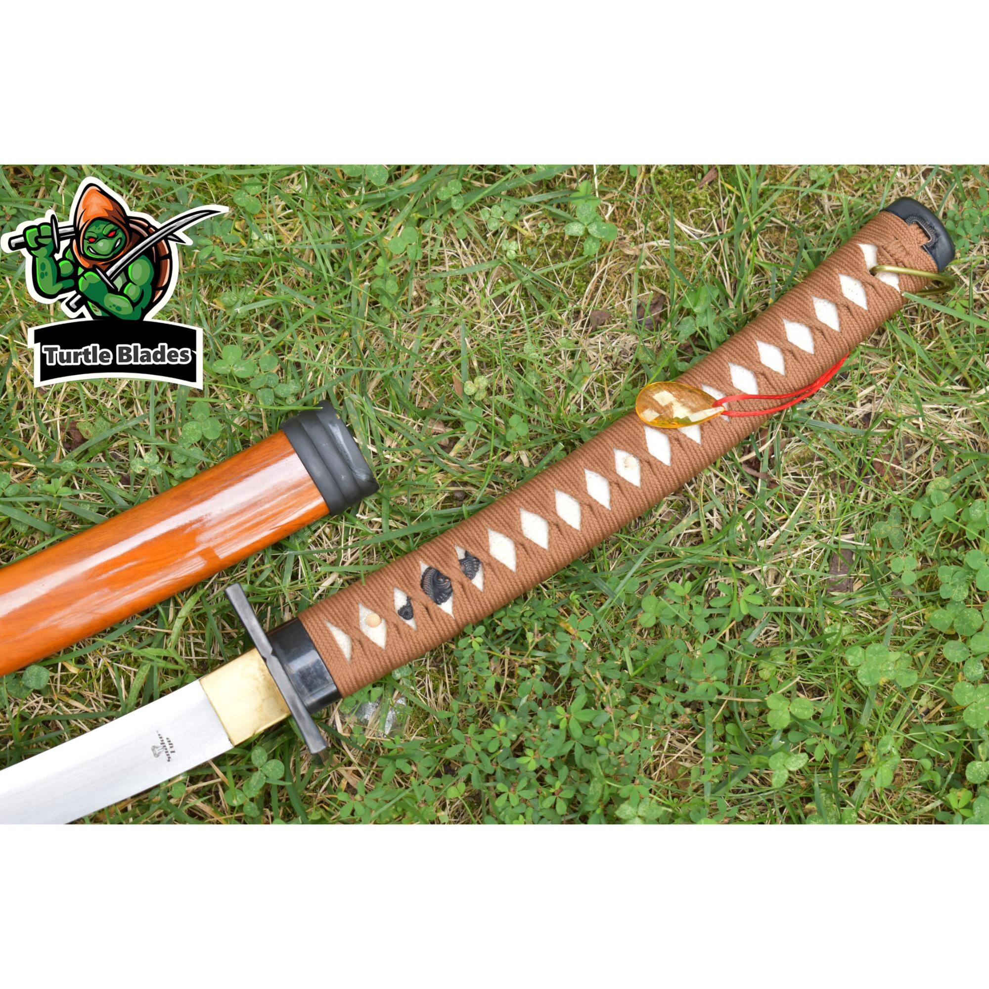 Handmade Afro Sword, Classic Samurai Tachi Sword Real Martial Art Sword ...