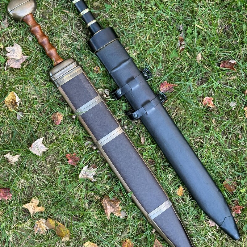 Sword With Leather Wrap - Etsy