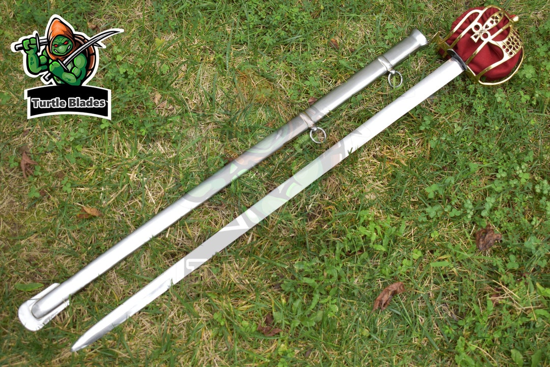 Custom Handmade Scottish 16th Century Broadsword, Ceremonial Brass ...