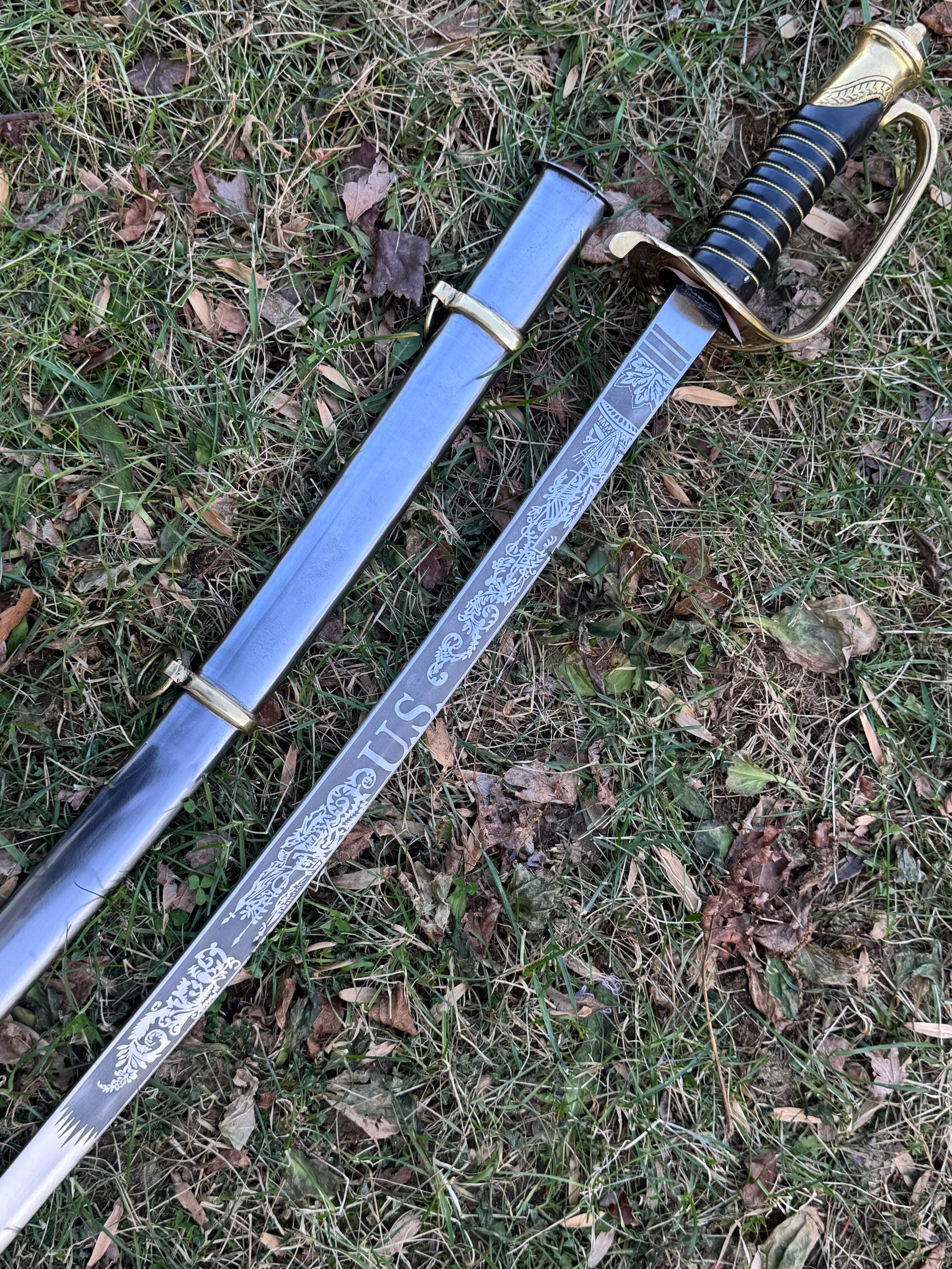 Handmade Accurate U.S Army Sword, 1840 United States Army NCO Sword, U ...