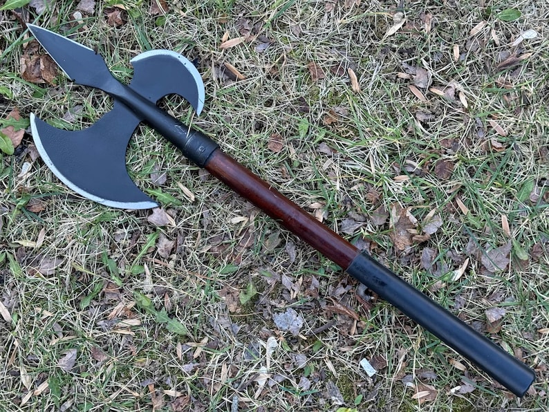 Handmade Triple Edged Viking Axe: Carbon Steel LARP Cosplay - Etsy