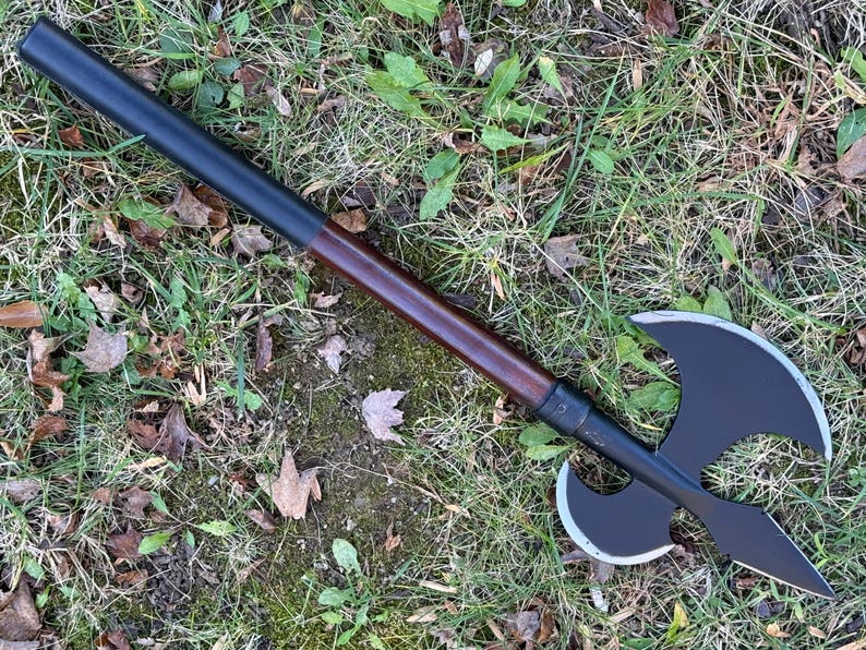 Handmade Triple Edged Viking Axe: Carbon Steel LARP Cosplay - Etsy