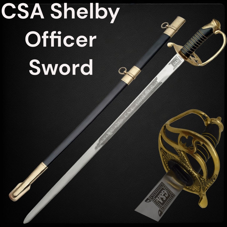 Handmade Cavalry Saber Sword: 1860, CSA Shelby, 1906 Commemorative - Etsy