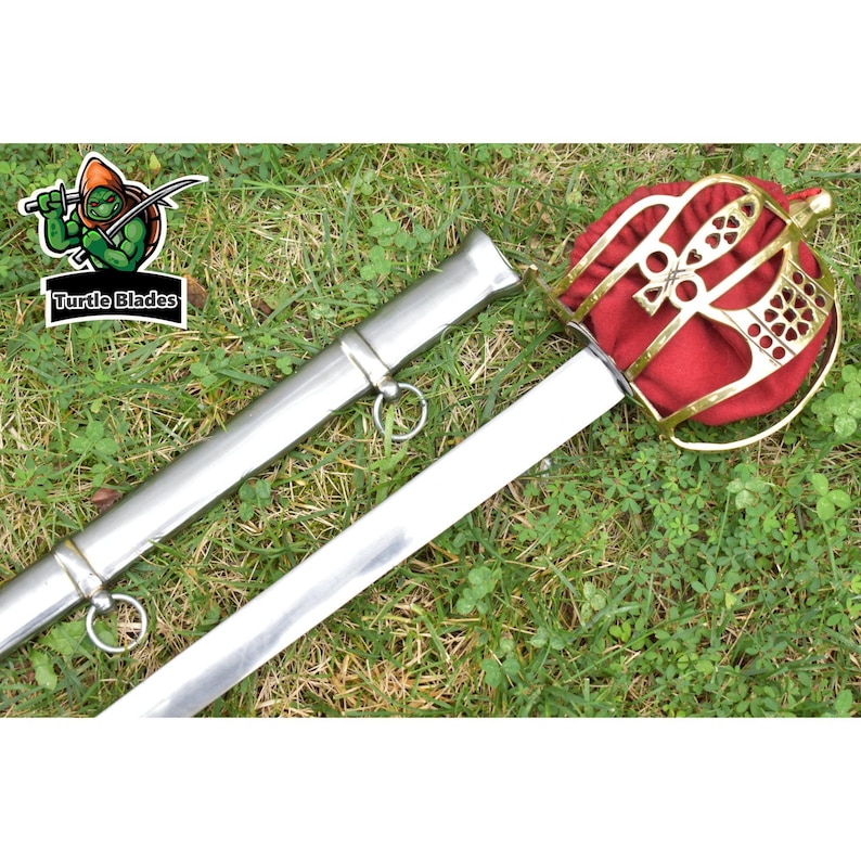 Custom Handmade Scottish 16th Century Broadsword, Ceremonial Brass ...