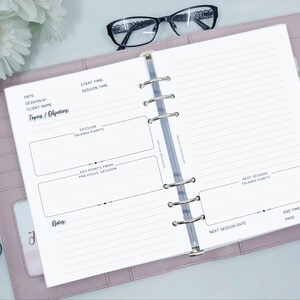 Session Notes Template, Therapist Worksheet | A5 Size, Instant Download ...