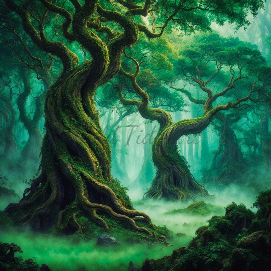 Enchanted Rainforest Digital Art Download, 32 High-resolution Images in ...