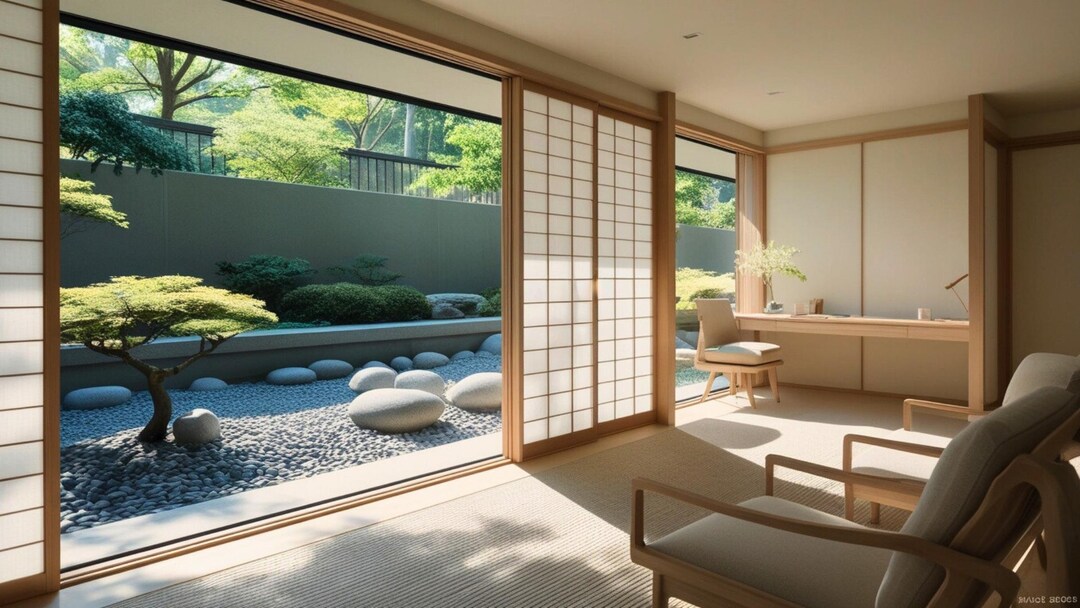 Japanese Zen Garden Zoom Backgrounds | 16 Serene Minimalist Backdrops ...