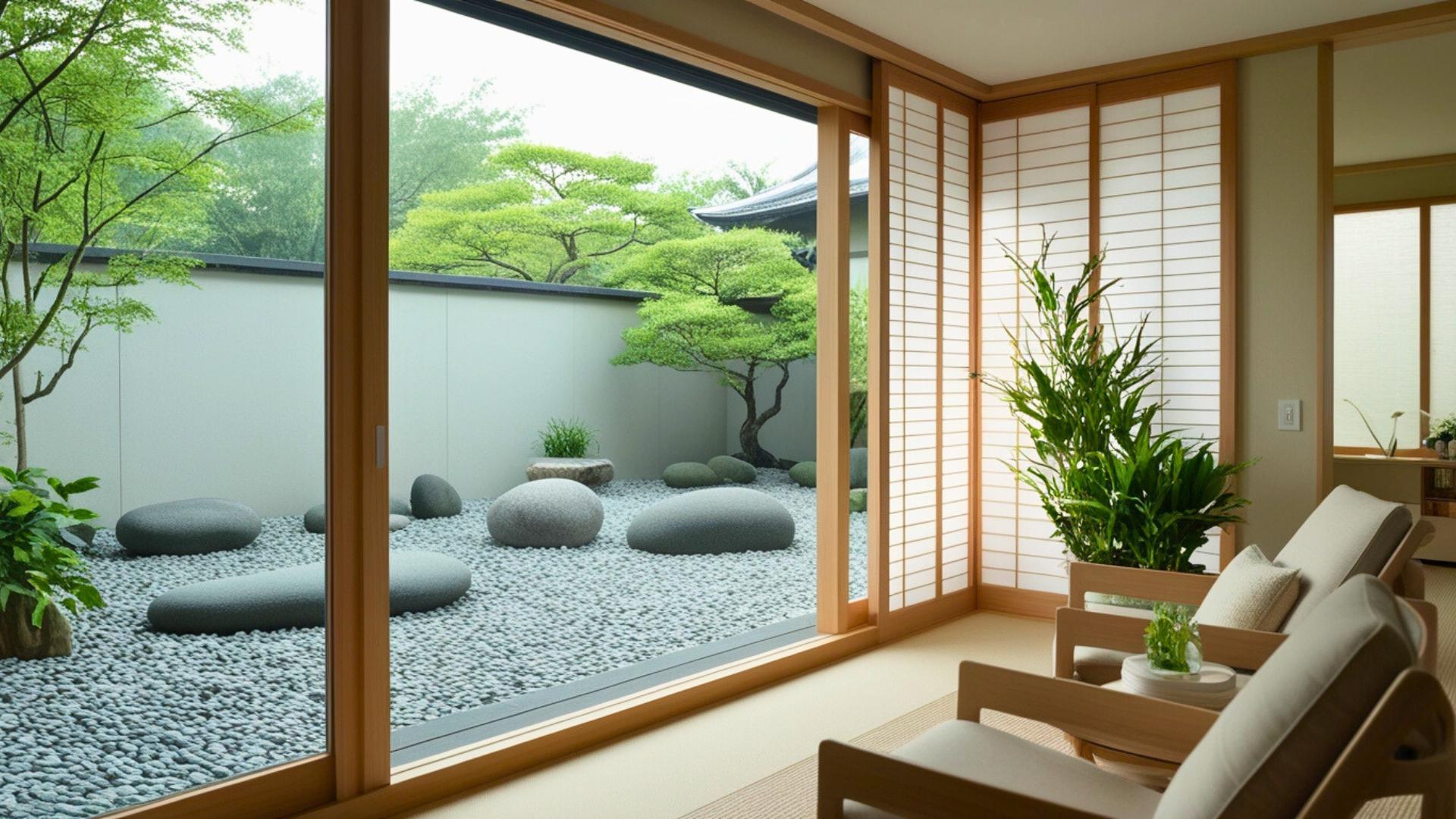 Japanese Zen Garden Zoom Backgrounds | 16 Serene Minimalist Backdrops ...