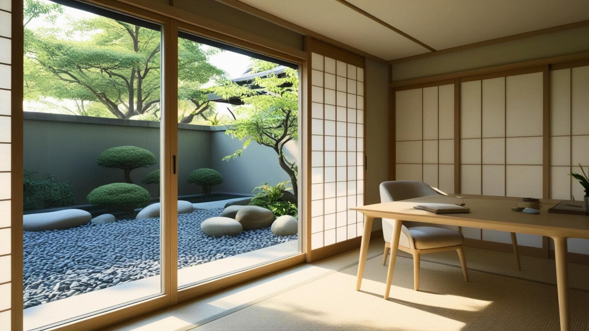 Japanese Zen Garden Zoom Backgrounds | 16 Serene Minimalist Backdrops ...