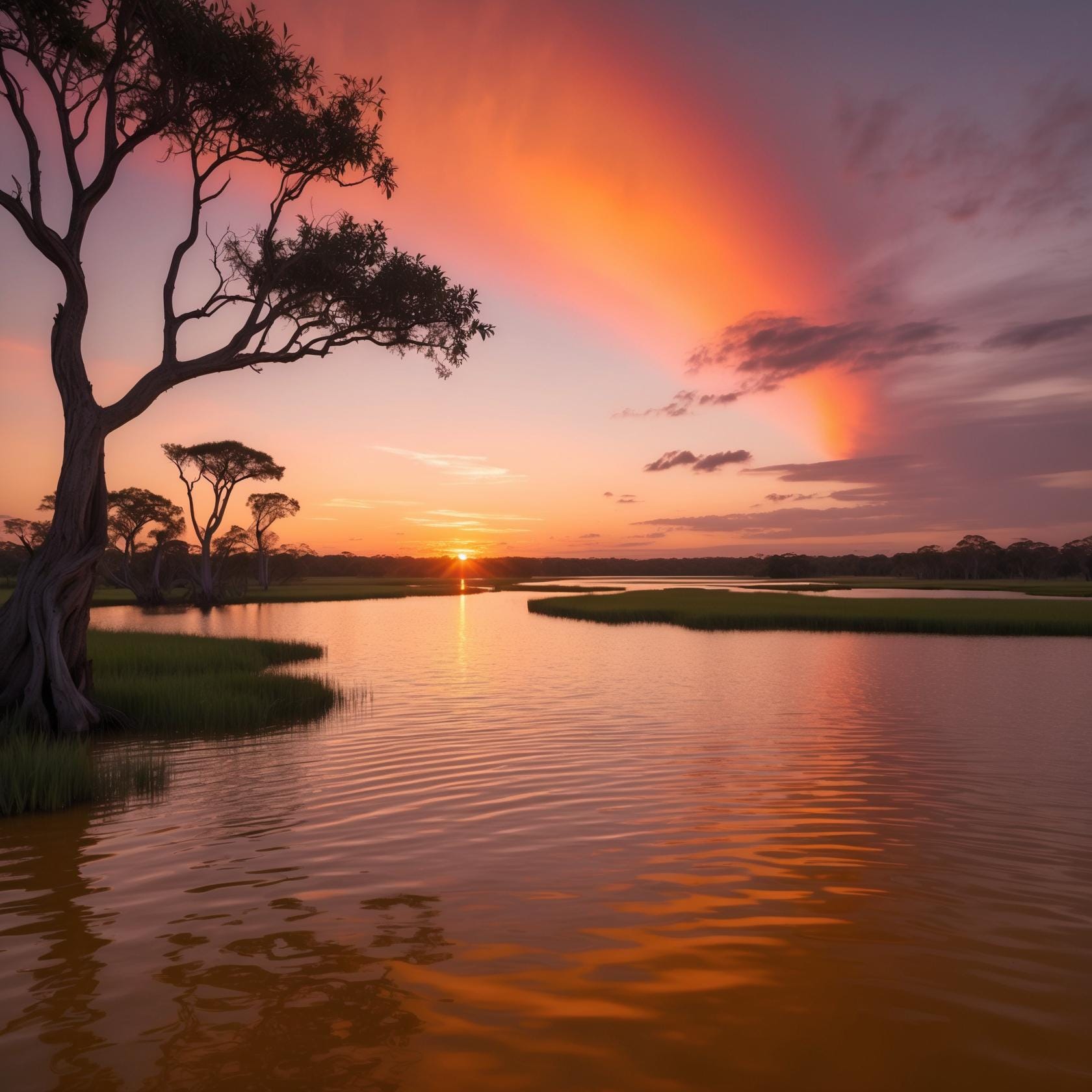 44 High-resolution Kakadu Inspired Sunset Images – Serene Yellow Waters ...