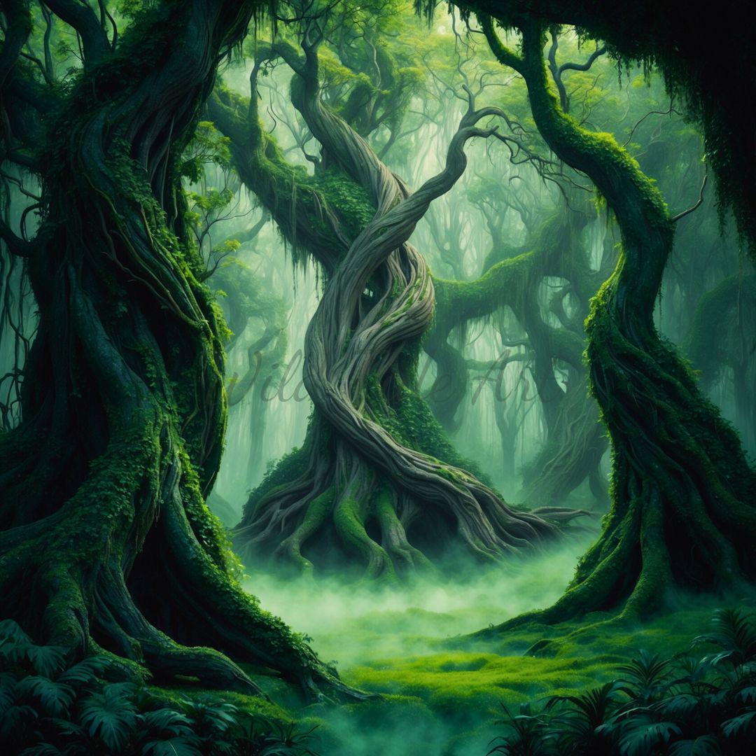 Enchanted Rainforest Digital Art Download, 32 High-resolution Images in ...
