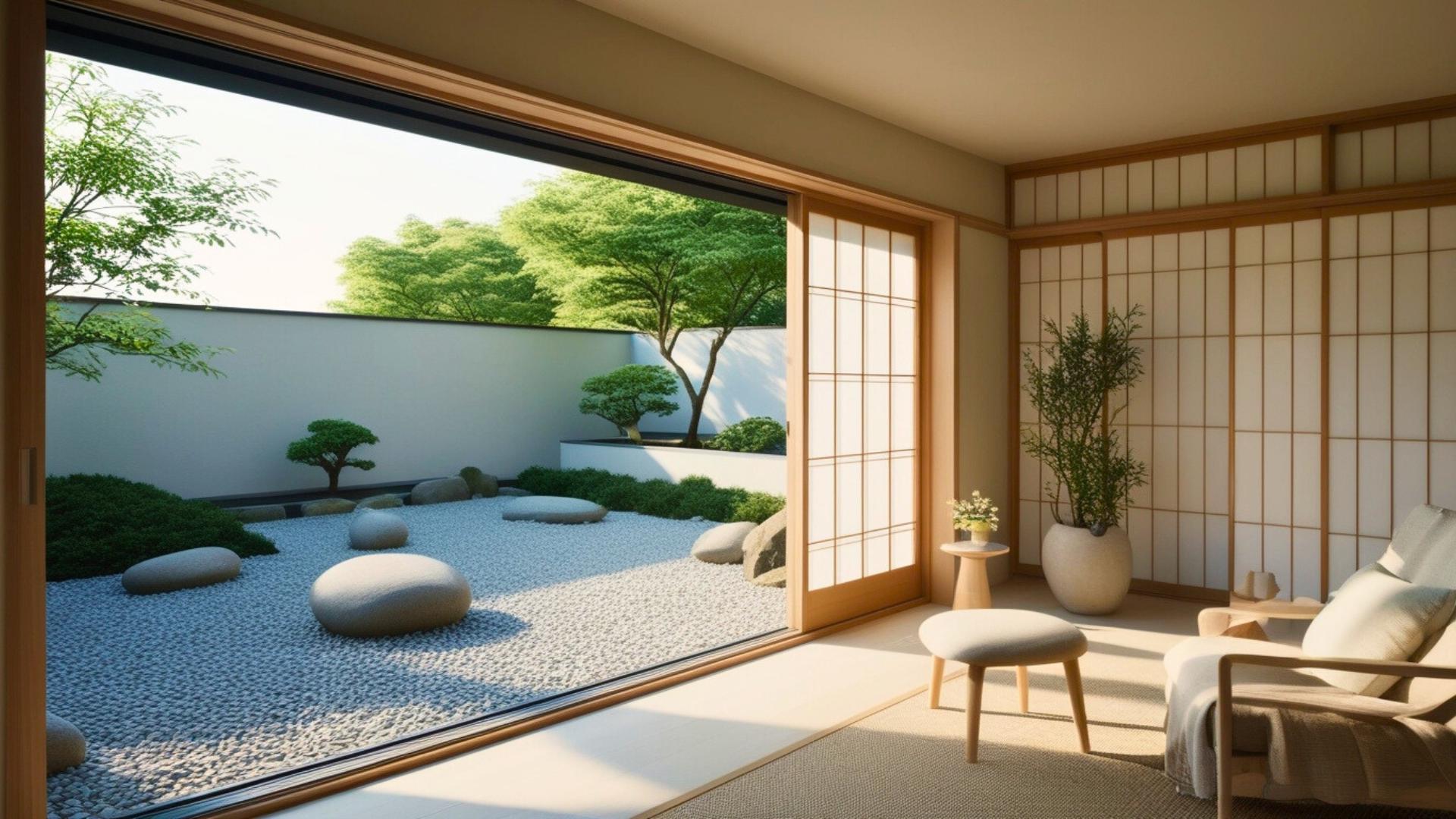 Japanese Zen Garden Zoom Backgrounds | 16 Serene Minimalist Backdrops ...
