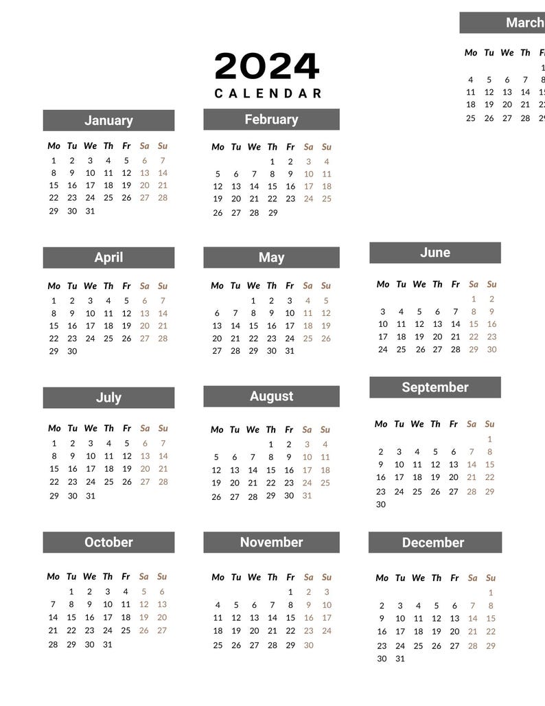 Printable 2024 Vision Board Planner, Inspirational PDF Document for ...