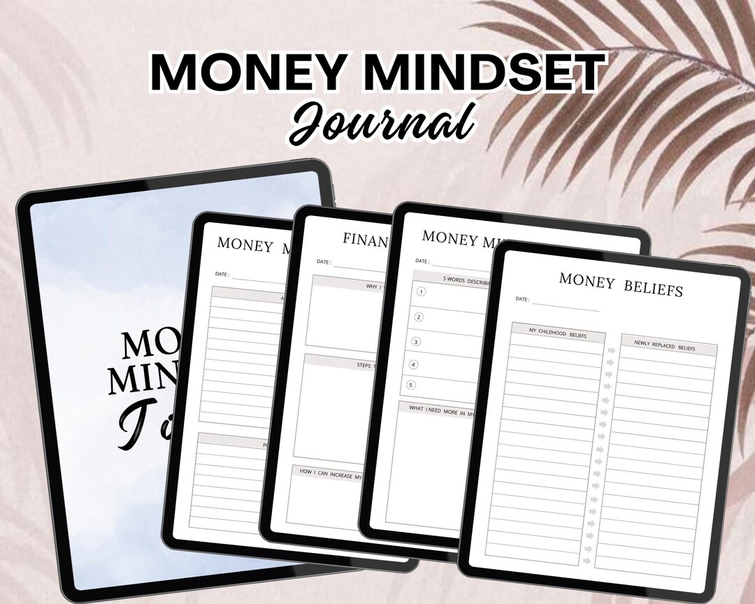 Downloadable Money Mindset Journal, Customizable PDF Planner for ...