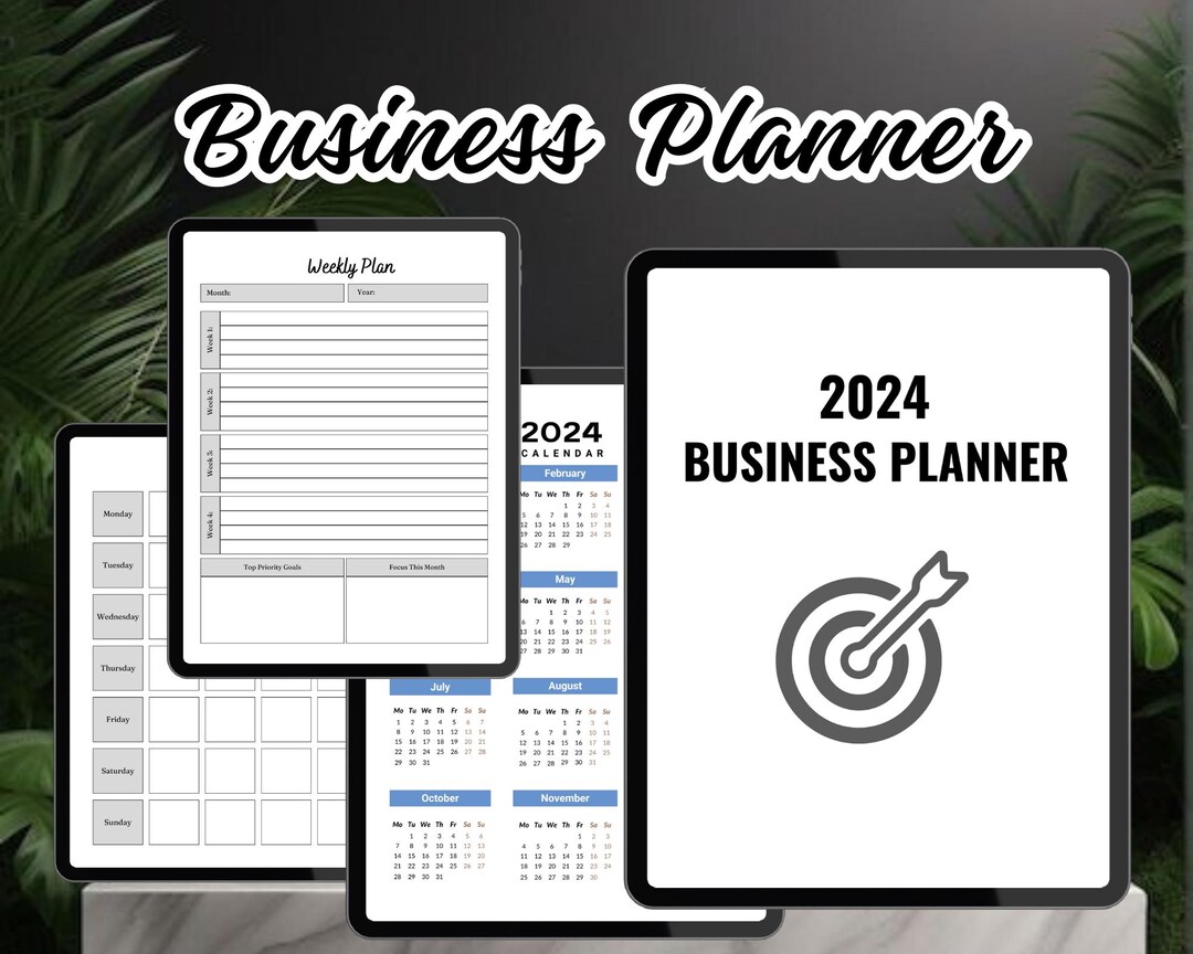 Printable Business Planner, Professional A4 PDF Document for Effective ...