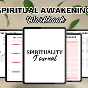 Printable Spirituality Journal, Editable Awakening Planner for Self ...