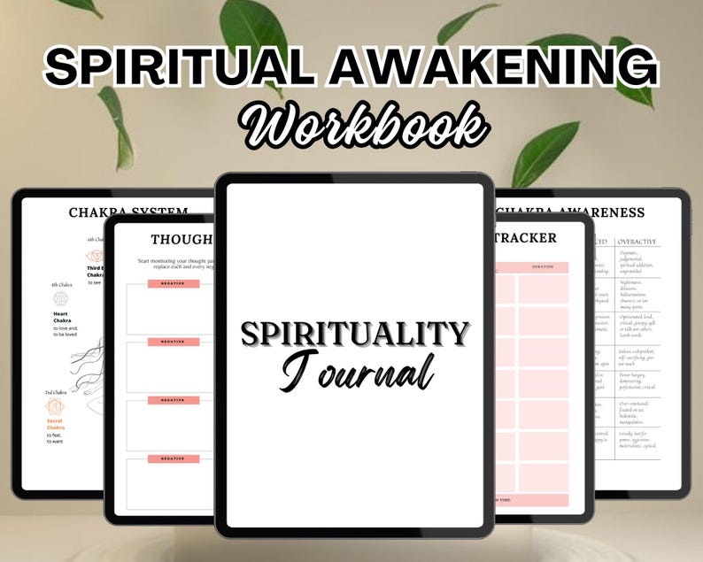 Printable Spirituality Journal, Editable Awakening Planner for Self ...