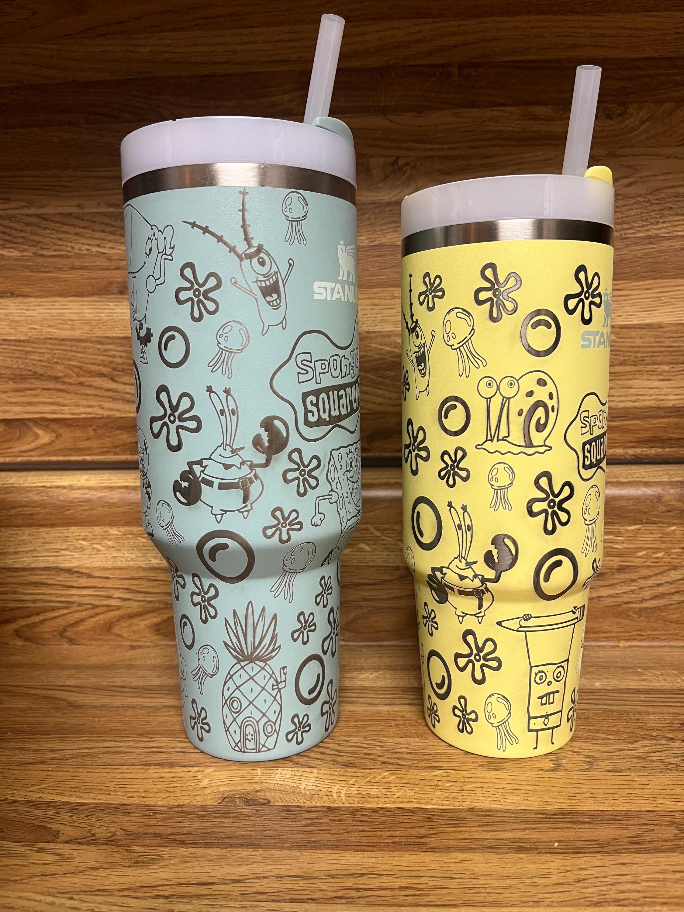 Spongebob Square Pants Engraved Stanley. - Etsy