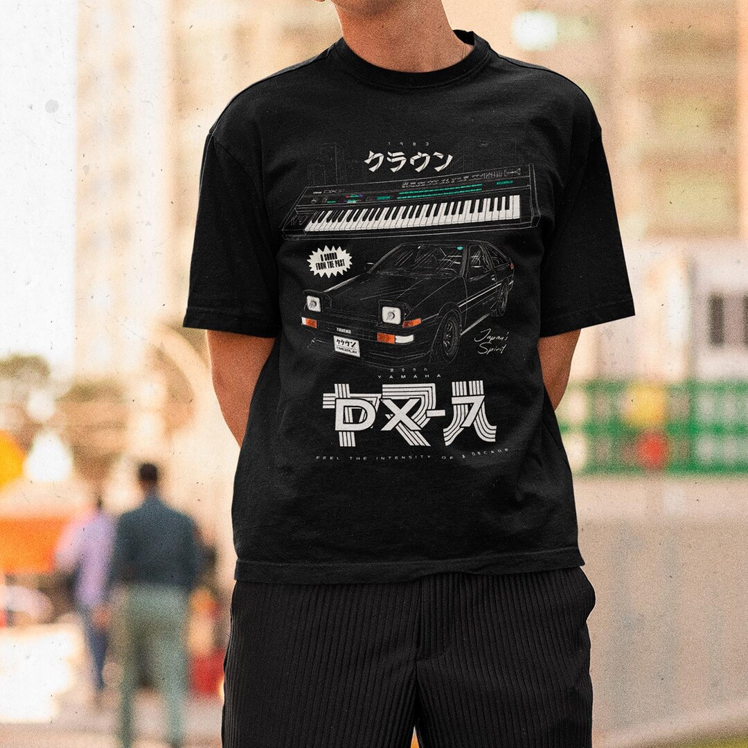 Yamaha DX7 & Toyota Sprinter Trueno Tee, Classic DX7 Synth and Trueno ...