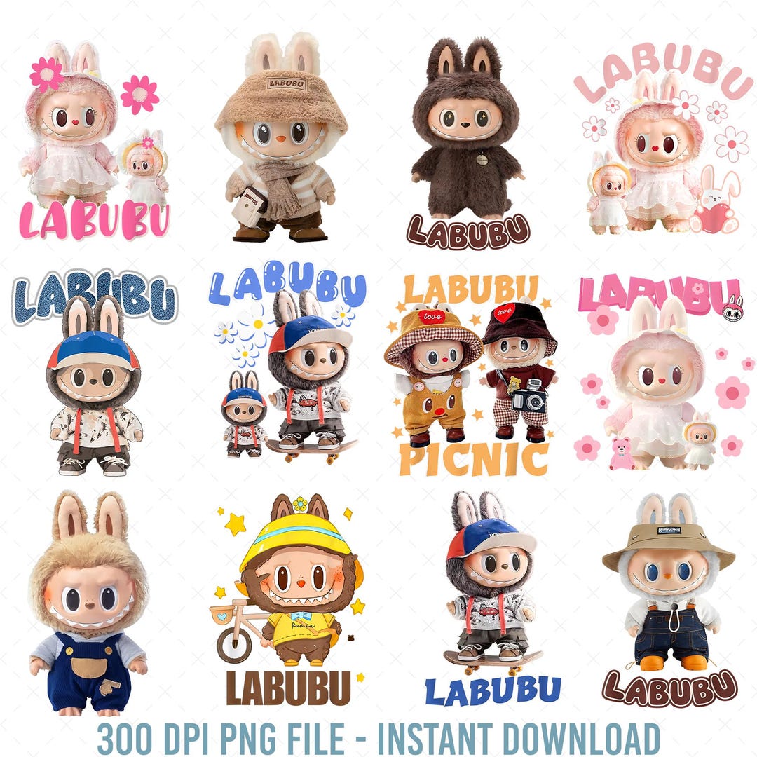 Funny Labubu Bundle, Cute Labubu Monster Bundle, Labubu Bundle, Cute ...