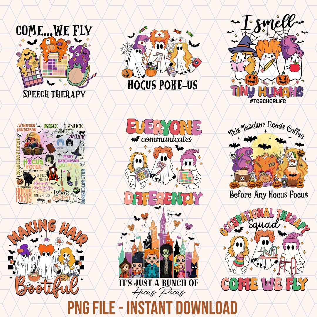 It's Just A Bunch of Hocus Pocus Halloween Bundle, Hocus Pocus Nurse ...