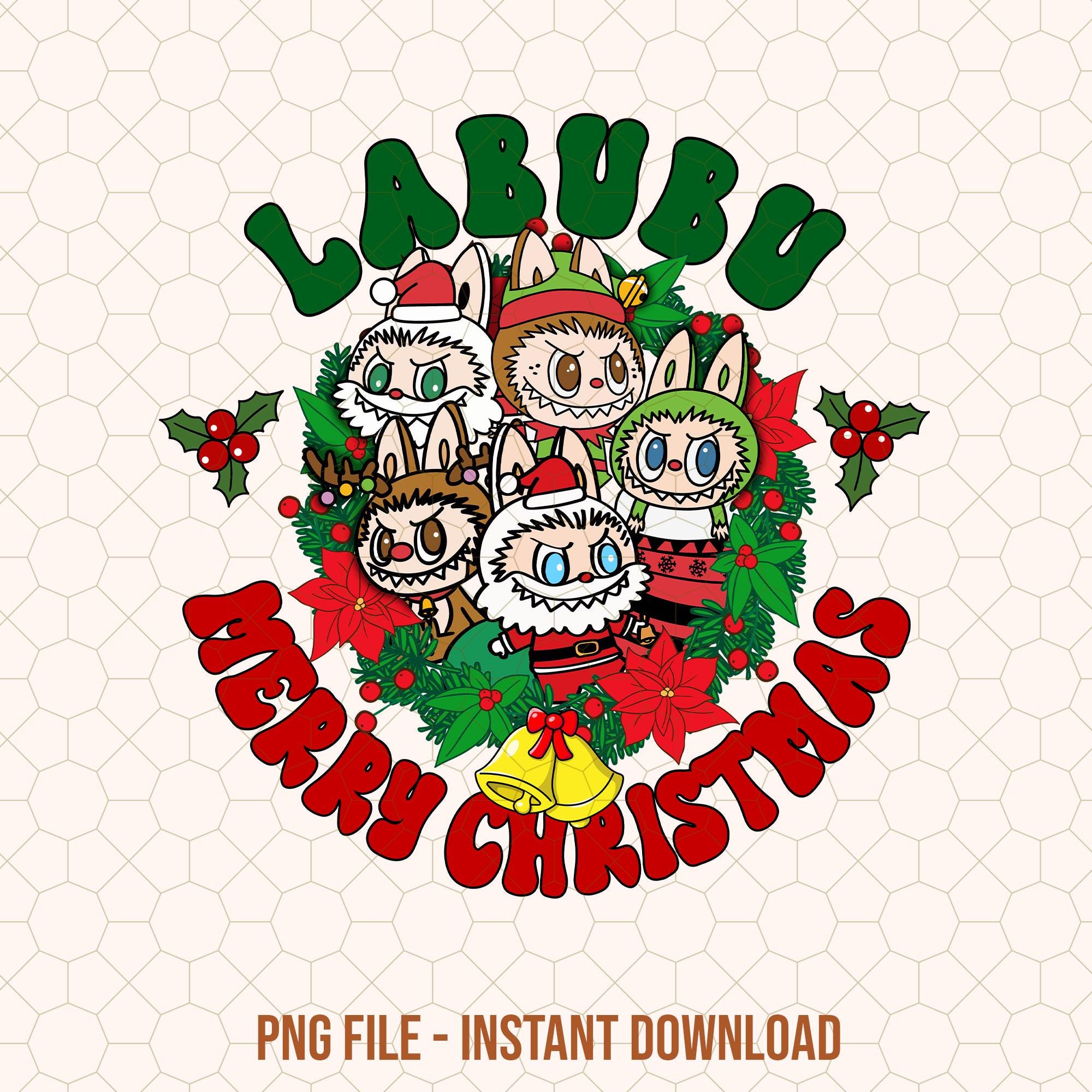 Cute Labubu Merry Christmas Png, Labubu Monster Png, Merry Christmas ...