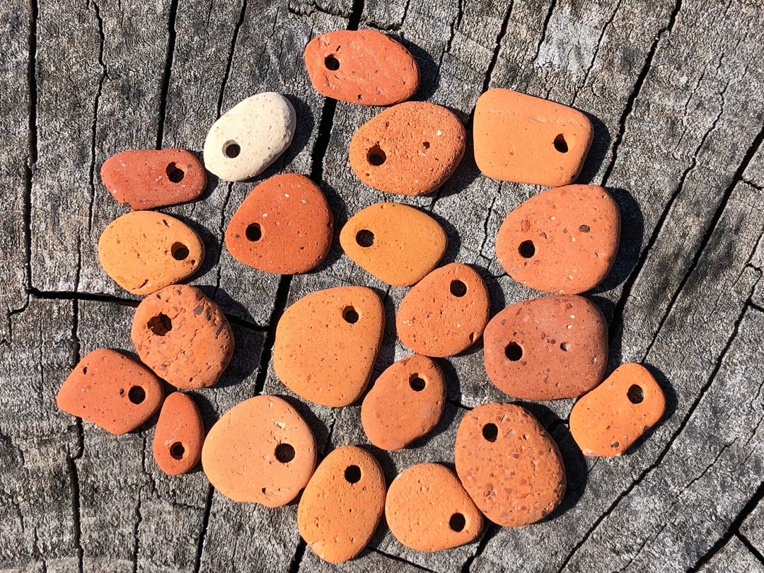 Small Beach Brick CHARMS Brick Pendants Drilled Brick Beads 2mm - Etsy