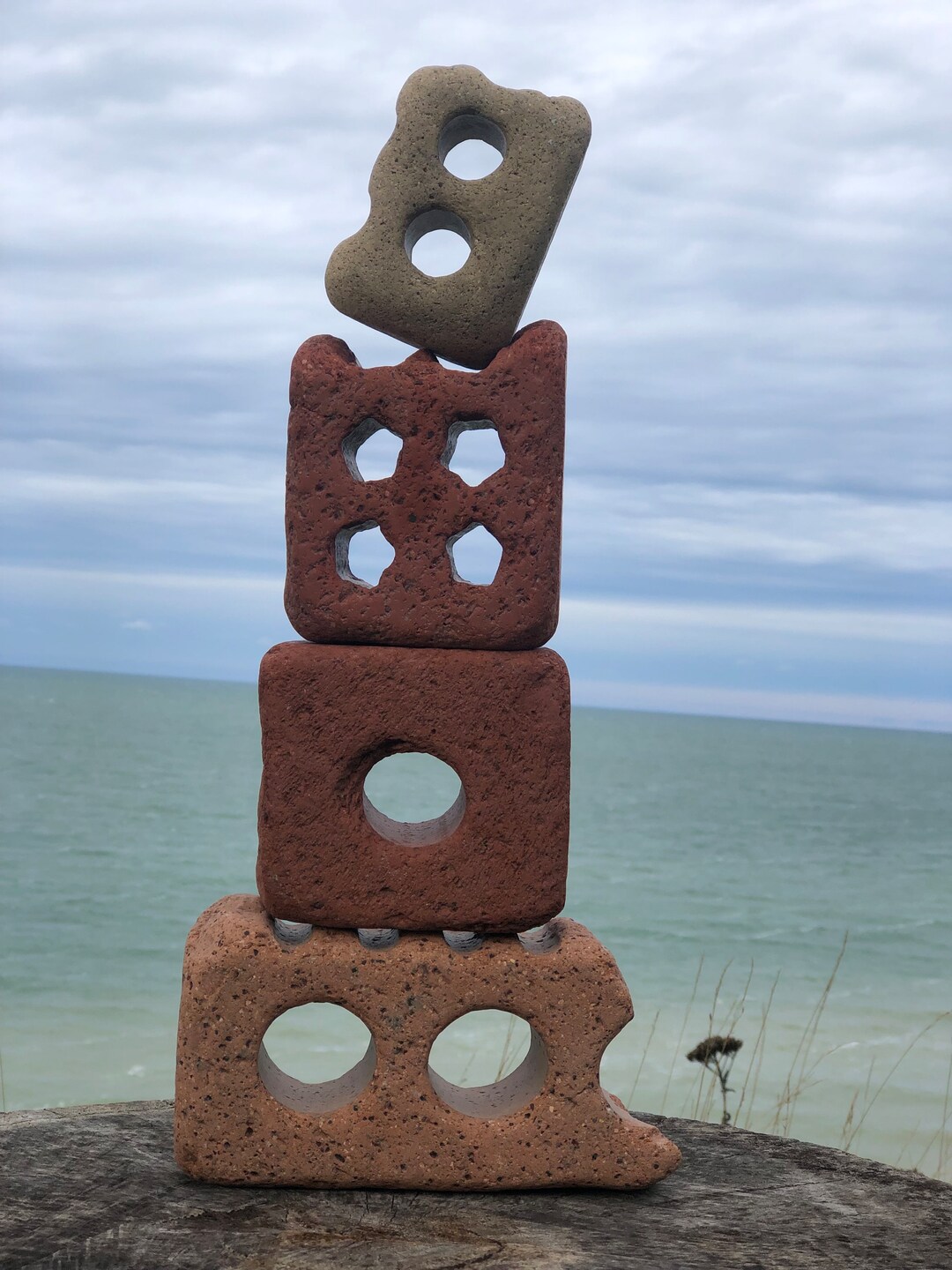 Beach BRICK Sea Brick Antique Brick Beach Finds Brick Craft Supply Lake ...