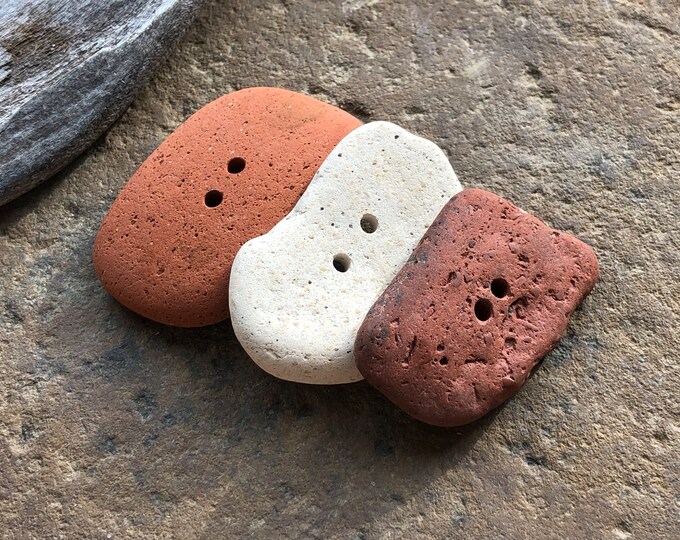Natural Beach Brick BUTTONS - Etsy