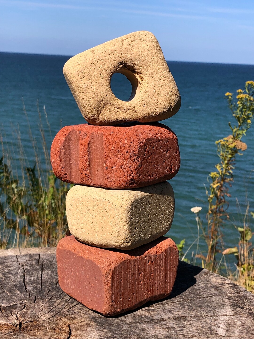 Beach BRICK Sea Brick Antique Brick Beach Finds Brick Craft Supply Lake ...