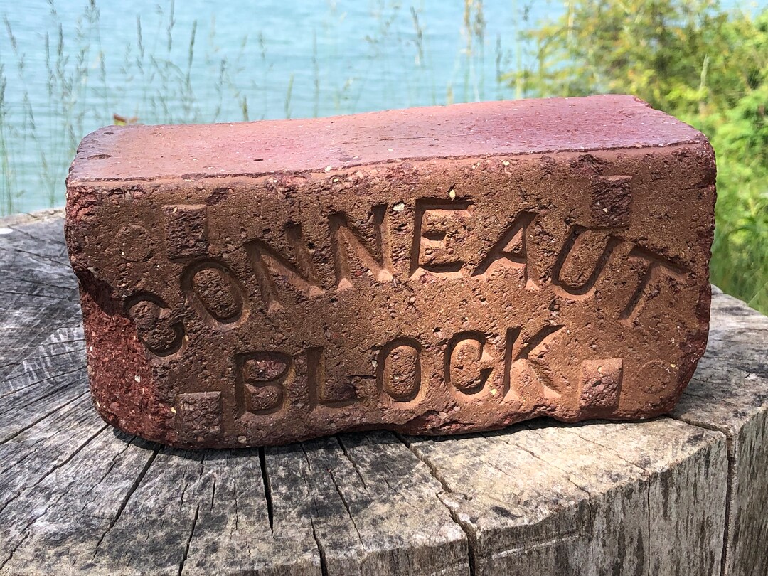 Beach BRICK Paver ~ Sea Brick ~ Antique CONNEAUT BLOCK Brick Paver ...