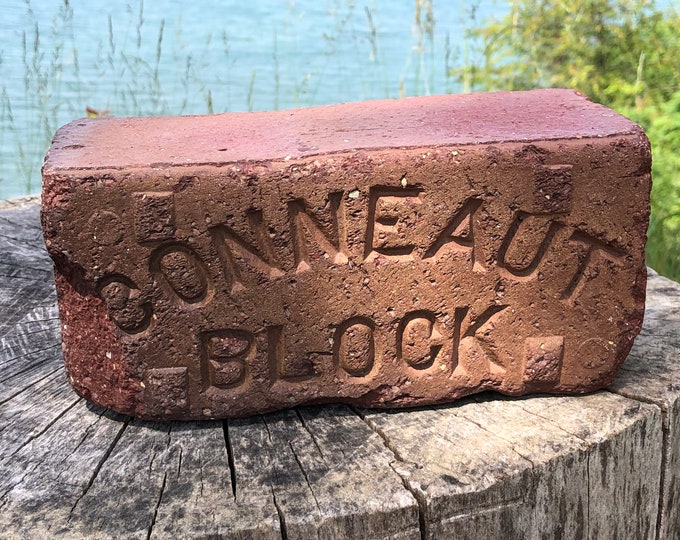 Beach BRICK Paver ~ Sea Brick ~ Antique CONNEAUT BLOCK Brick Paver ...