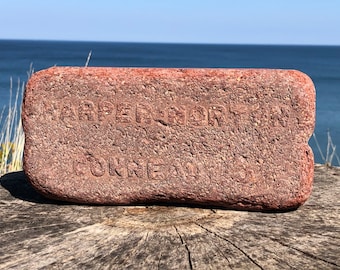 Beach BRICK Paver ~ Sea Brick ~ Antique CONNEAUT BLOCK Brick Paver ...