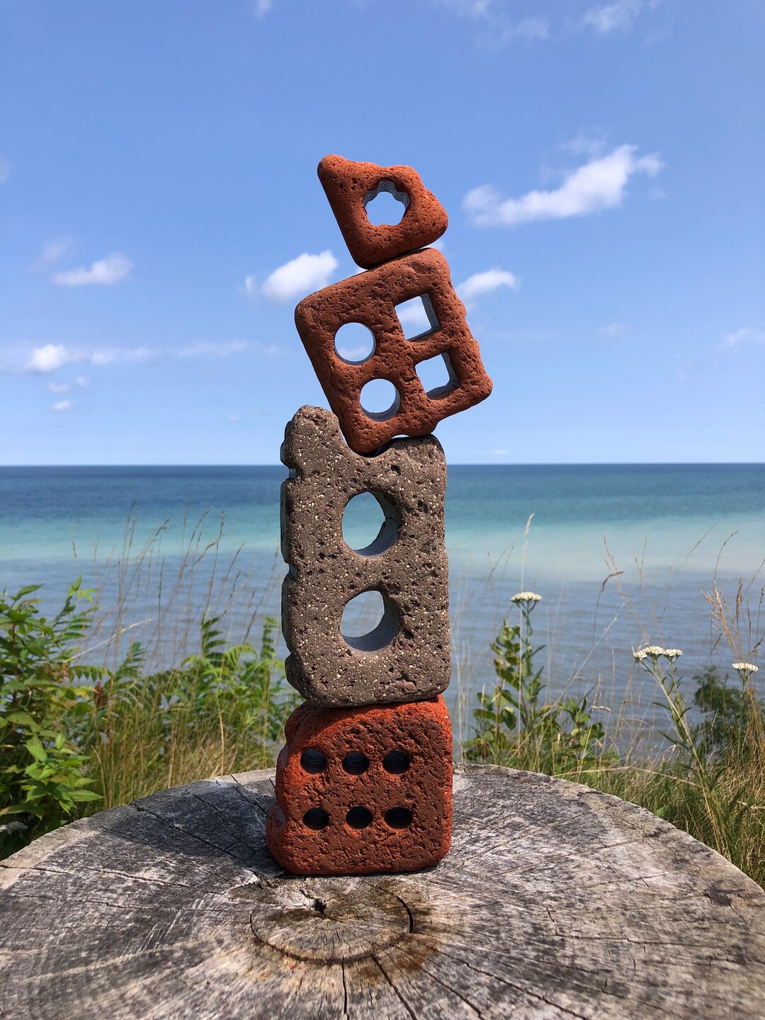 Beach BRICK Sea Brick Antique Brick Beach Finds Brick Craft Supply Lake ...