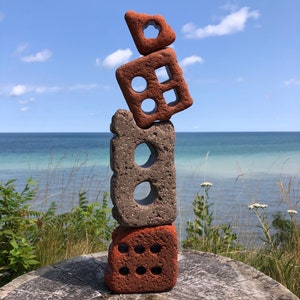 Beach BRICK Sea Brick Antique Brick Beach Finds Brick Craft Supply Lake ...