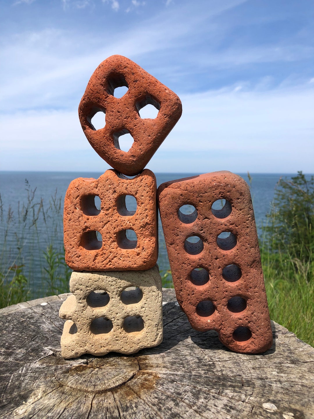 Beach BRICK Sea Brick Antique Brick Beach Finds Brick Craft Supply Lake ...