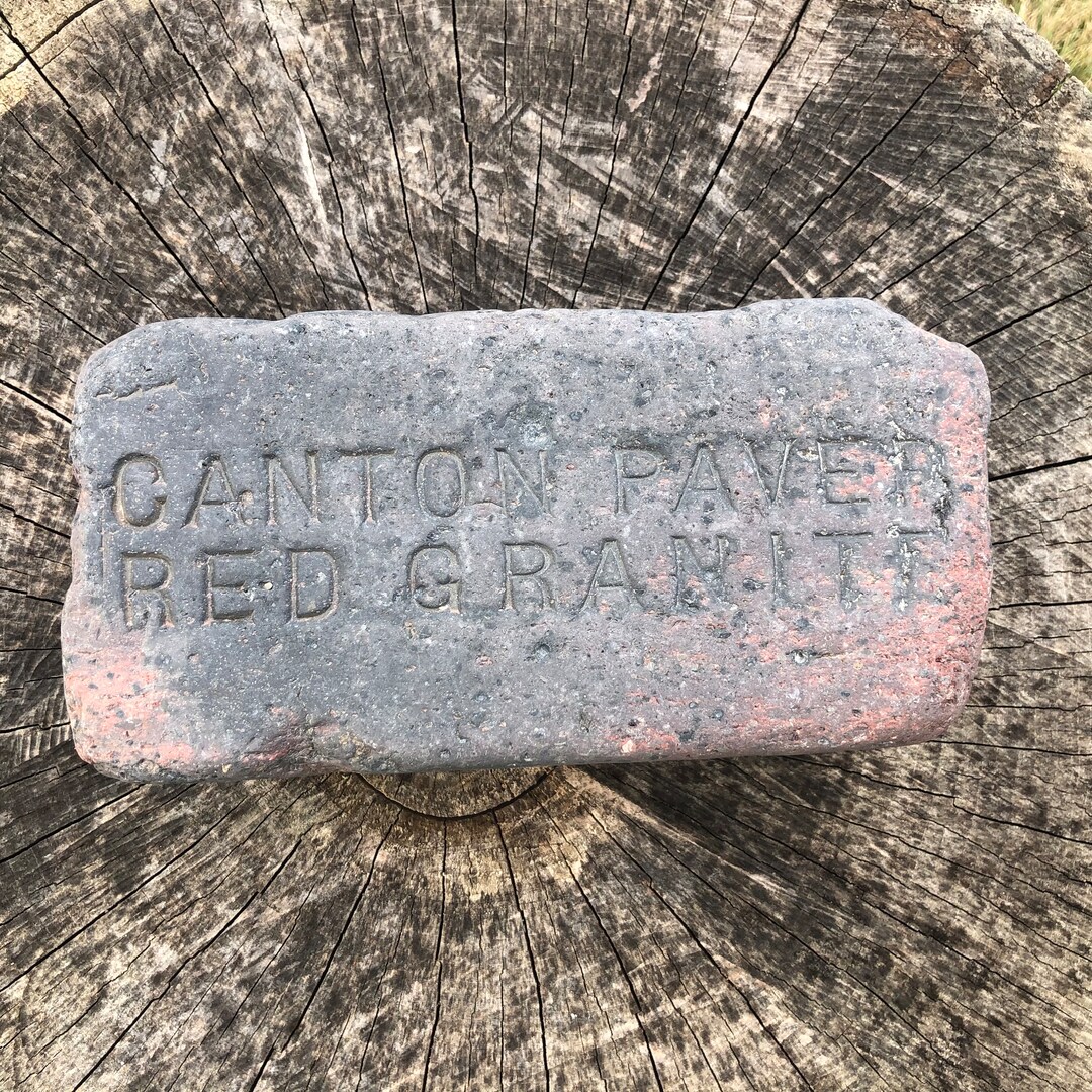 Beach BRICK Paver ~ Sea Brick ~ Antique CANTON PAVER Red Granite Block ...