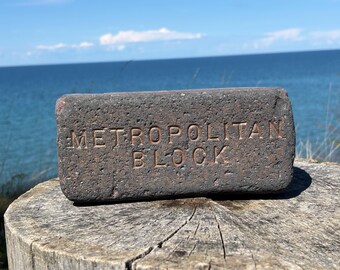 Beach BRICK Paver ~ Sea Brick ~ Antique CONNEAUT BLOCK Brick Paver ...