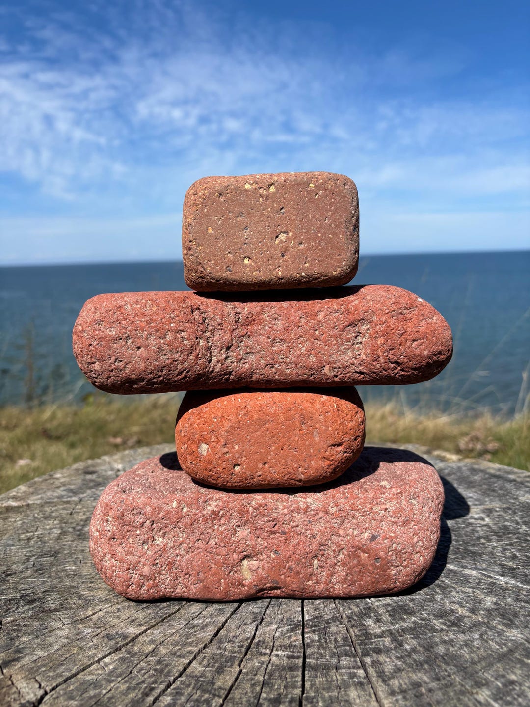 Surf Tumbled Beach Brick: Lake Erie Garden Art Decor - Etsy