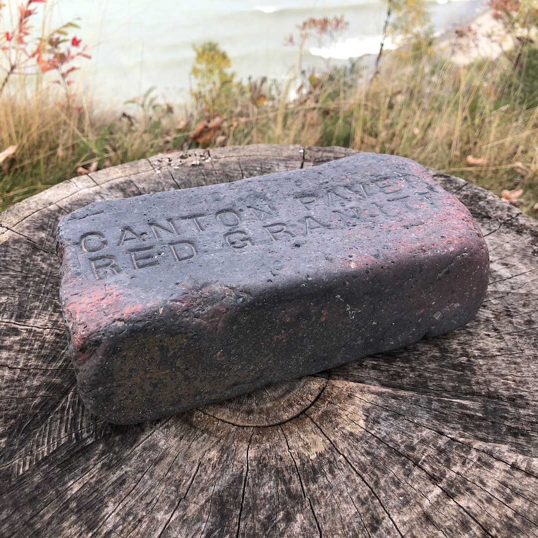 Beach BRICK Paver Sea Brick Antique CANTON PAVER Red Granite Block ...