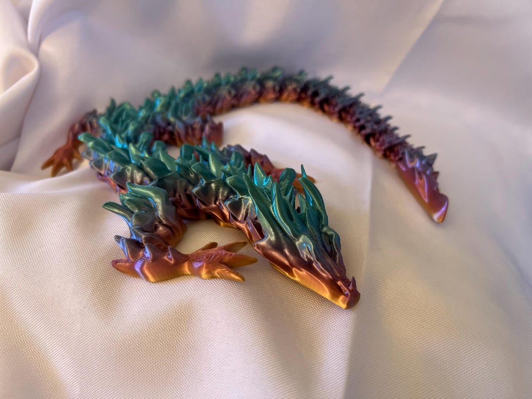 Large Articulated Bone Dragon 3D Printed Item - Etsy