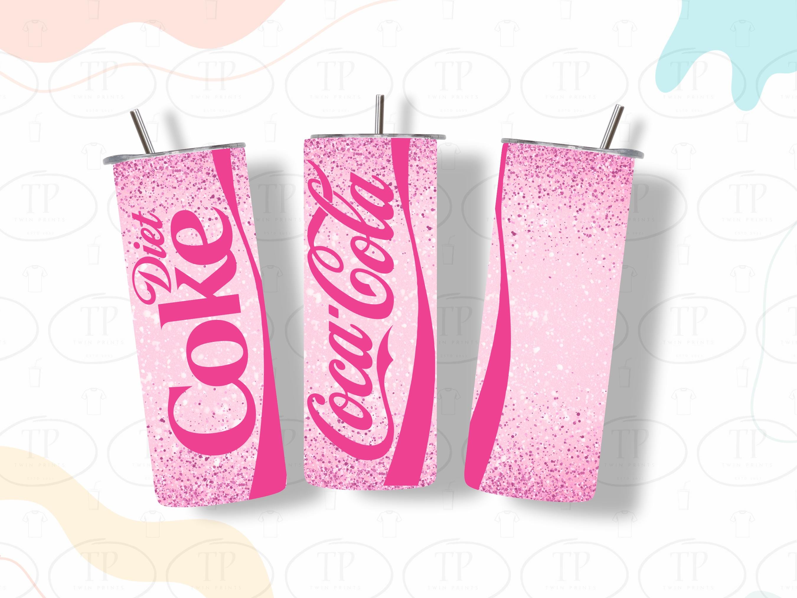 X2 - Pink Coca Cola and Diet Coca Cola Digital Design. 20oz Tumbler ...